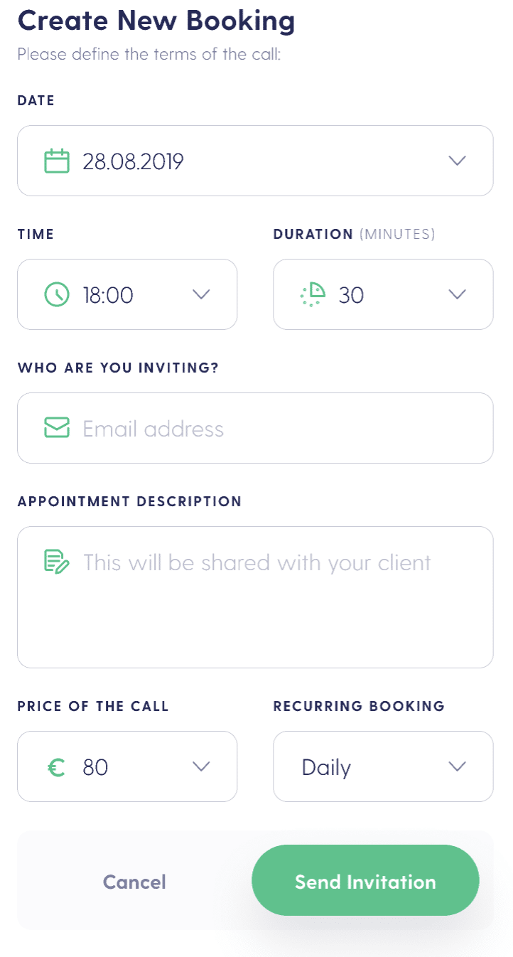 How to schedule a call with a client - Paidvideocall.com
